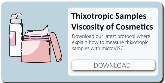 Measuring Viscosity of Cosmetics with microVISC